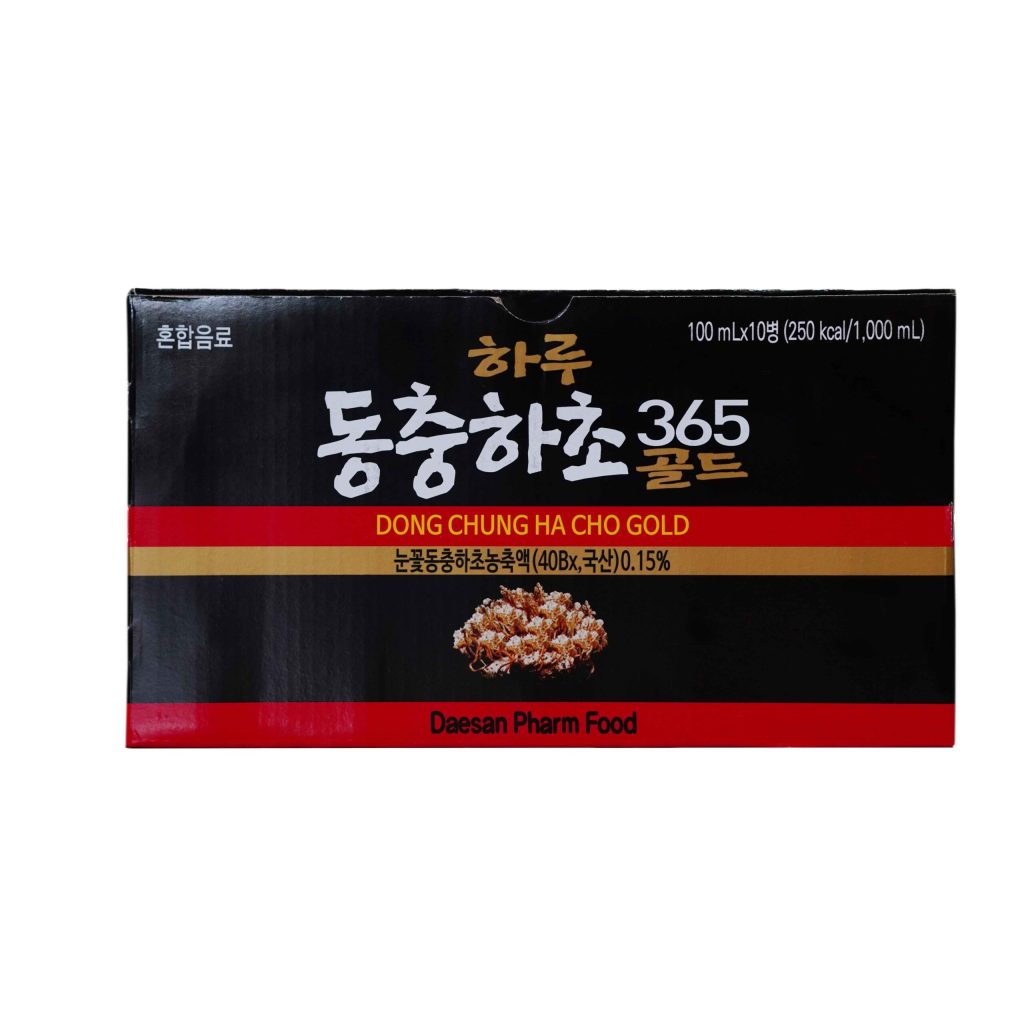 Nước Đông Trùng Hạ Thảo Gold 365 Daesan Hàn Quốc 10 chai x 100ml ...